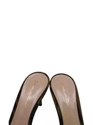 GIANVITO ROSSI Zebra-print Suede Mules
