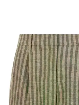 Brunello Cucinelli Striped Pleated Shorts