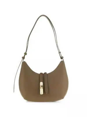 Furla Goccia Leather Shoulder Bag - Brown