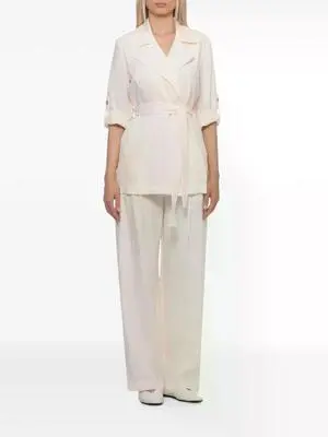 Marella Belted Notch-lapel Duster Coat