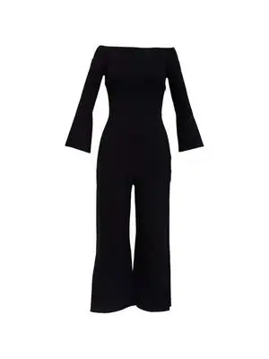 Roland Mouret Bateau Neckline Jumpsuit - Black