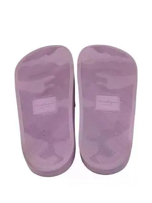 FERRAGAMO Groovy Gancini Slide Sandals - Purple