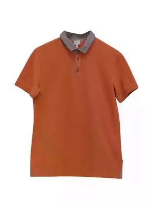 Giorgio Armani Checked-collar Polo Shirt