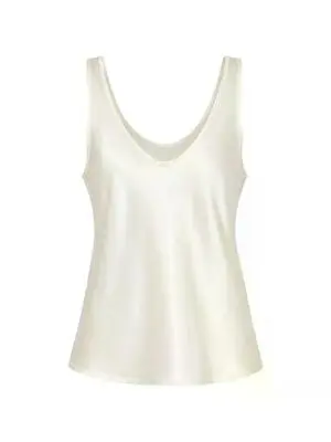 Enza Costa Silk Tank Top - White