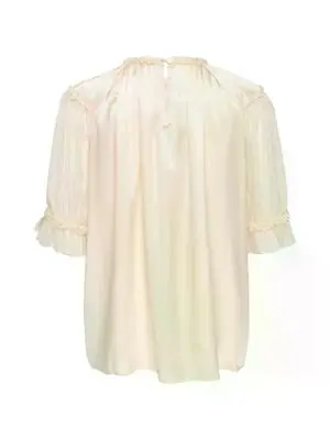 Ulla Johnson Alina Ruffled Silk Top