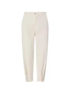Liu Jo Boyfriend Velvet Trousers - Neutrals