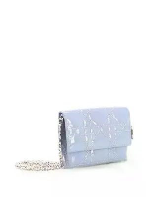 Dior Lady Nano Pouch Belt Bag Cannage Quilt Patent