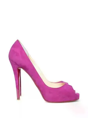 CHRISTIAN LOUBOUTIN Hyper Prive Peep-toe Pumps - Pink