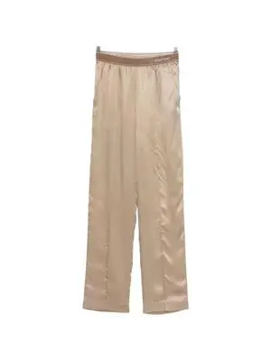 TOM FORD Logo-waistband Trousers - Neutrals