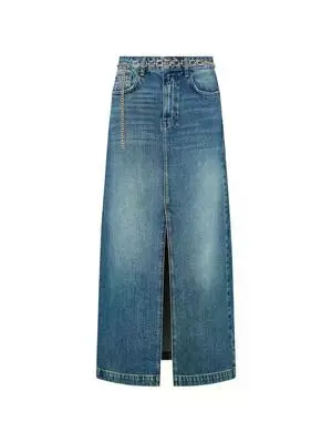 Liu Jo Long Denim Skirt - Blue