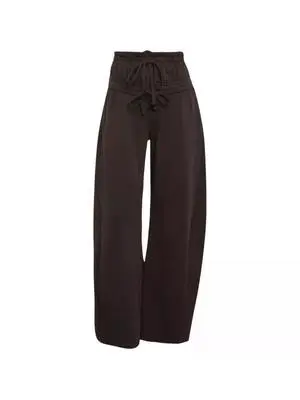 Adidas Drawstring Frayed Track Pants - Brown
