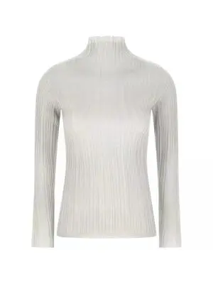 Fabiana Filippi Ribbed Mock-neck Sweater - White