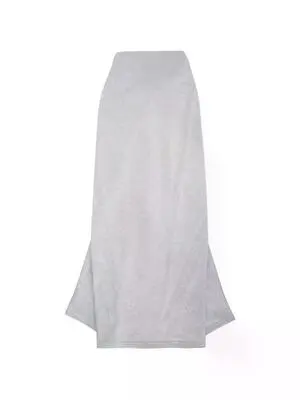 Magda Butrym Asymmetric Jersey Skirt With Rosette Detail