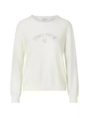Liu Jo Top With Micro Sequins - White