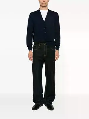Canali Button-fastening V-neck Cardigan