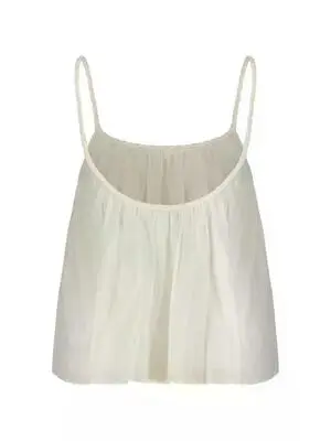 Red Valentino Braided Pleated Top - White