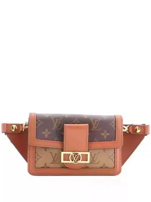 LOUIS VUITTON Dauphine Bumbag Reverse Monogram Canvas Belt Bag - Brown
