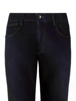 Pal Zileri Contrast-stitch Five-pocket Jeans - Blue