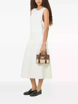 Mulberry Mini Bayswater Raffia Shoulder Bag