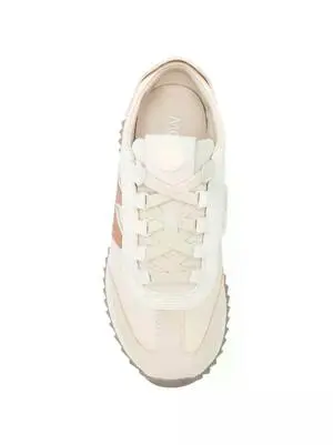 Moncler Logo Patch Serrated Sole Sneakers - Neutrals