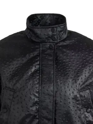 Elisabetta Franchi Ostrich-effect Bomber Jacket