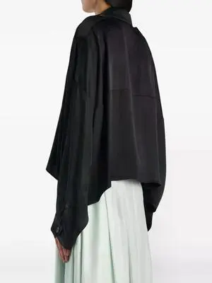 Khaite Bodine Epaulette Shirt - Black