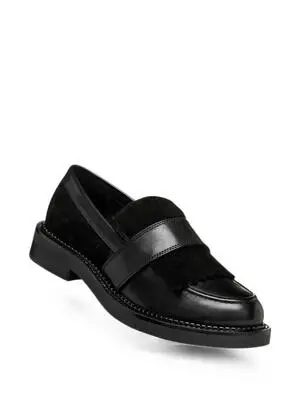 Geox Fringed Panelled Loafers