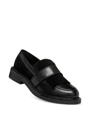 Geox Fringed Panelled Loafers