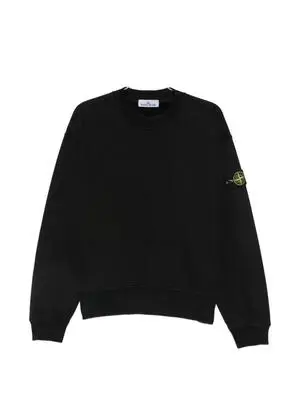 Stone Island Logo-patch Sweatshirt - Black