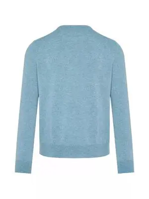 GRAN SASSO Crew-neck Ribbed-trim Sweater - Blue