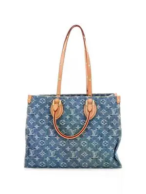 LOUIS VUITTON Monogram Denim Mm Tote Bag