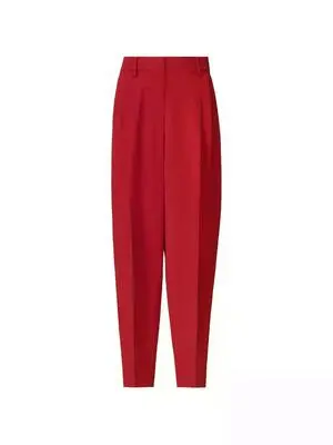 Fabiana Filippi Pleated Pressed-crease Trousers - Red