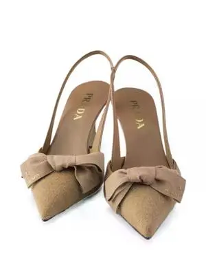 Prada Fabric Slingback Pumps