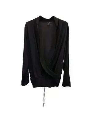 Theory Draped Front Blouse - Black