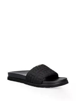 Gant Quilted-strap Slides - Black