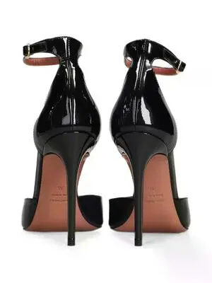 CASTAGNA Caryn Patent Leather Ankle Strap Stiletto Pumps