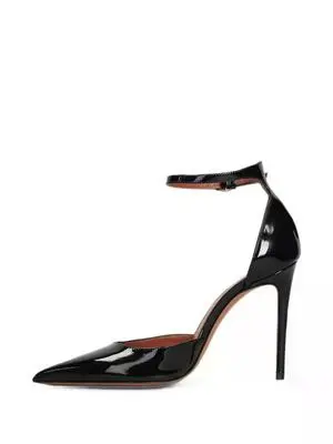 CASTAGNA Caryn Patent Leather Ankle Strap Stiletto Pumps