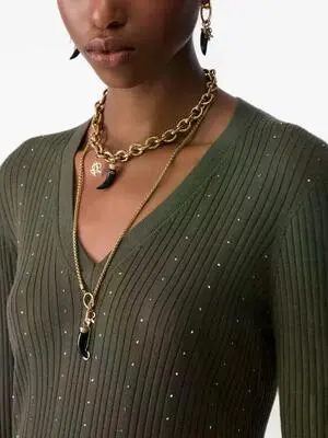 Liu Jo Wool Sweater With V-neck