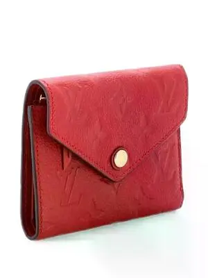 LOUIS VUITTON Victorine Wallet Monogram Empreinte Leather Small Wallets