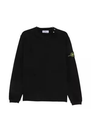 Stone Island Logo-patch Shoulder-button Sweatshirt
