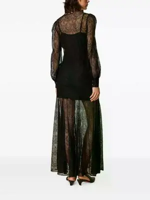 TWINSET Valenciennes Lace Long Dress