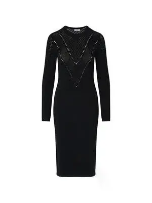 Liu Jo Knit Midi Dress - Black