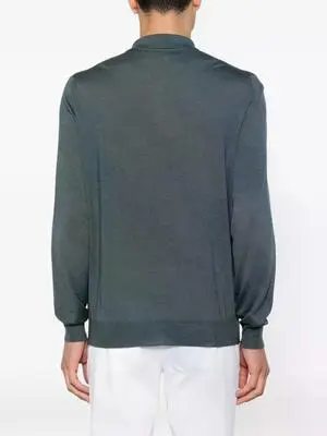 Stefano Ricci Geometric-pattern Zip-fastening Polo Shirt