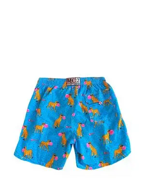 MC2 SAINT BARTH Cheetah Print Drawstring Swim Shorts