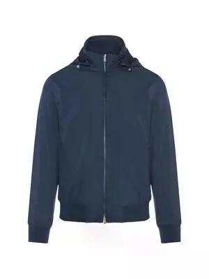 MANDELLI Hooded Zip-up Jacket - Blue
