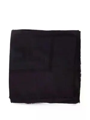 Elisabetta Franchi Logo-jacquard Frayed Scarf - Blue