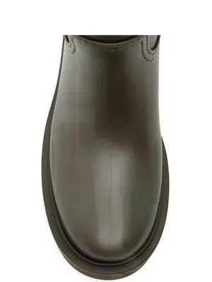 Moncler Kickstream Logo-patch Boots - Green