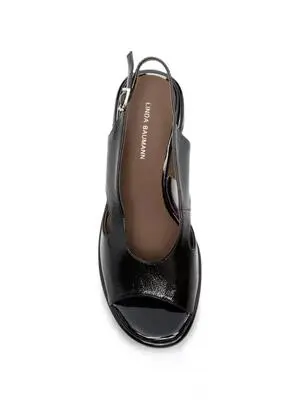 LINDA BAUMANN Cut-out Slingback Sandals