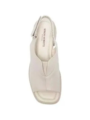 SERGIO MORETTI FIRENZE Open Toe Slingback Sandals