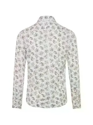 SONRISA Palm Leaf-print Long-sleeve Shirt - White